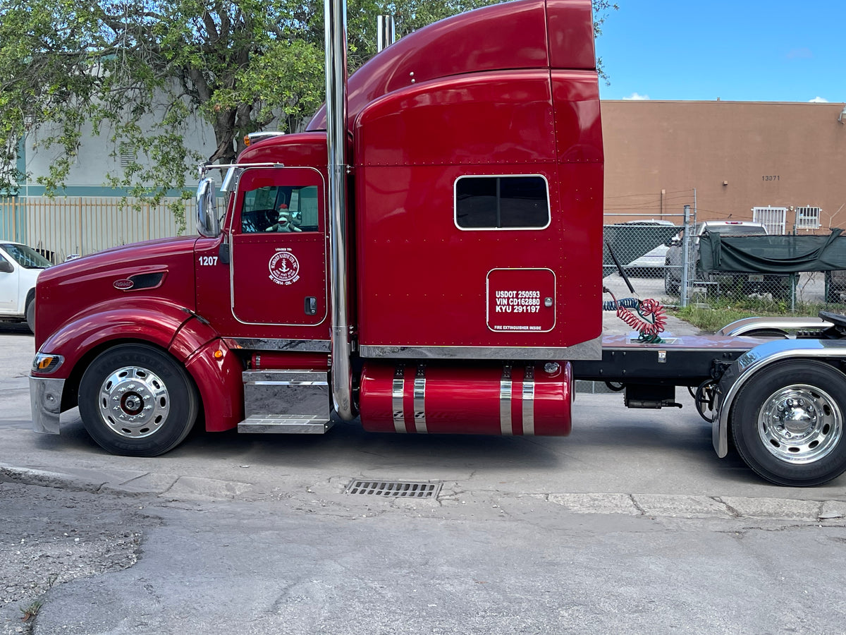 CAB & SLEEPER EXTENSION PANEL 4" STAINLESS STEEL PLAIN 70" SLEEPER - P ...