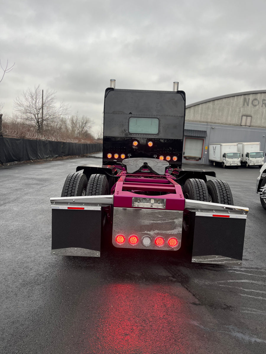 REAR LIGHT PANEL WITH ROUND CORNERS 5 LIGHT HOLES 4” PLAIN - PETERBILT ...