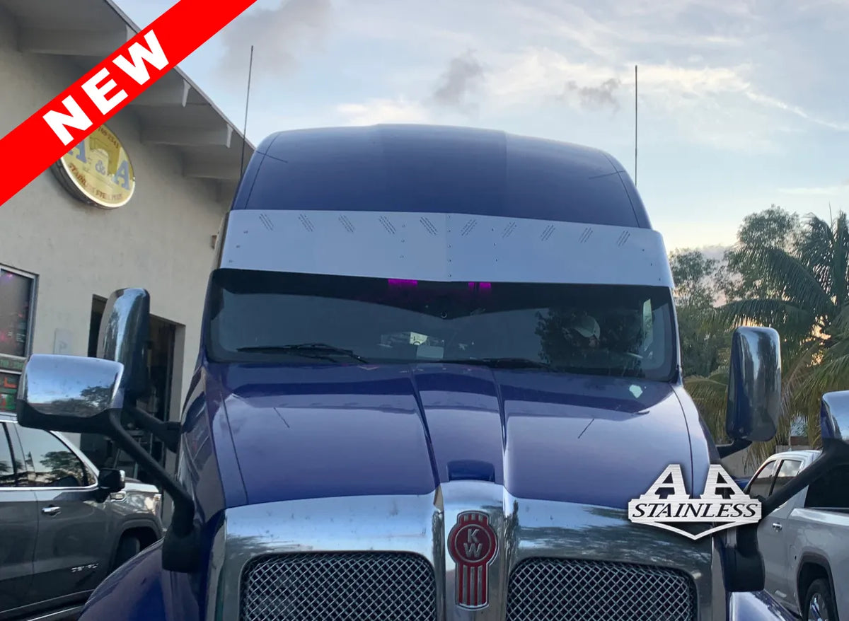 VISOR V-SHAPE WITH 10 HIDDEN LIGHTS 3 LINES - KENWORTH T700 – A&A ...