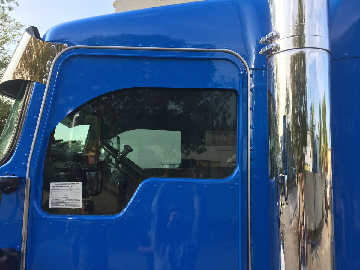 DOOR WINDOW TRIM FRONT CURVE FOR PAINT - KW W900, T660, T600 & T800 – A ...