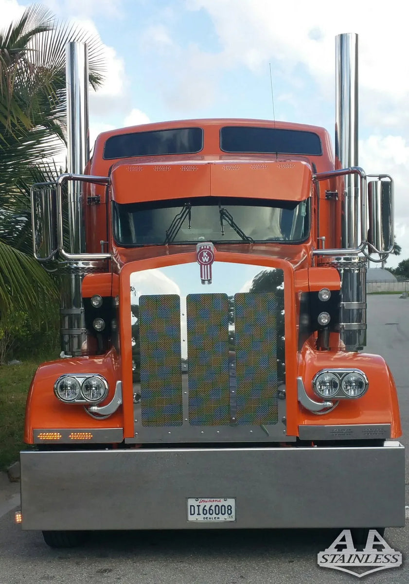 BLINKER BAR BIG 2 LIGHTS 3 LINES - KW W900 – A&A Stainless Steel