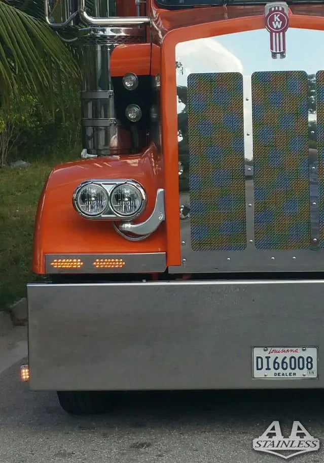 BLINKER BAR BIG 2 LIGHTS 3 LINES - KW W900 – A&A Stainless Steel