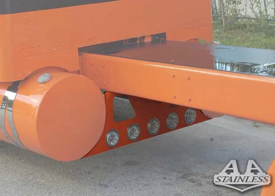 FUEL TANK EXTENSION PANEL FOR PAINT, NO MESH 5 LIGHT HOLES 4" FREIGHTL ...