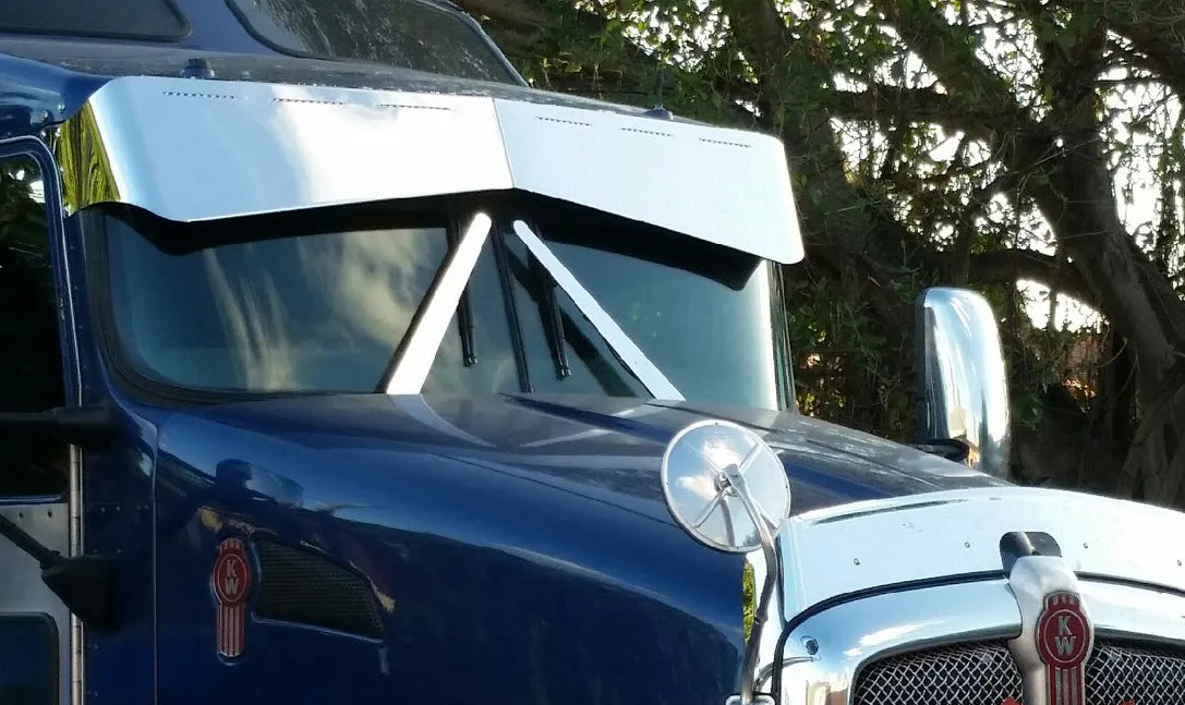 Kenworth Wiper Covers (2 piece Windshield) – A&A Stainless Steel